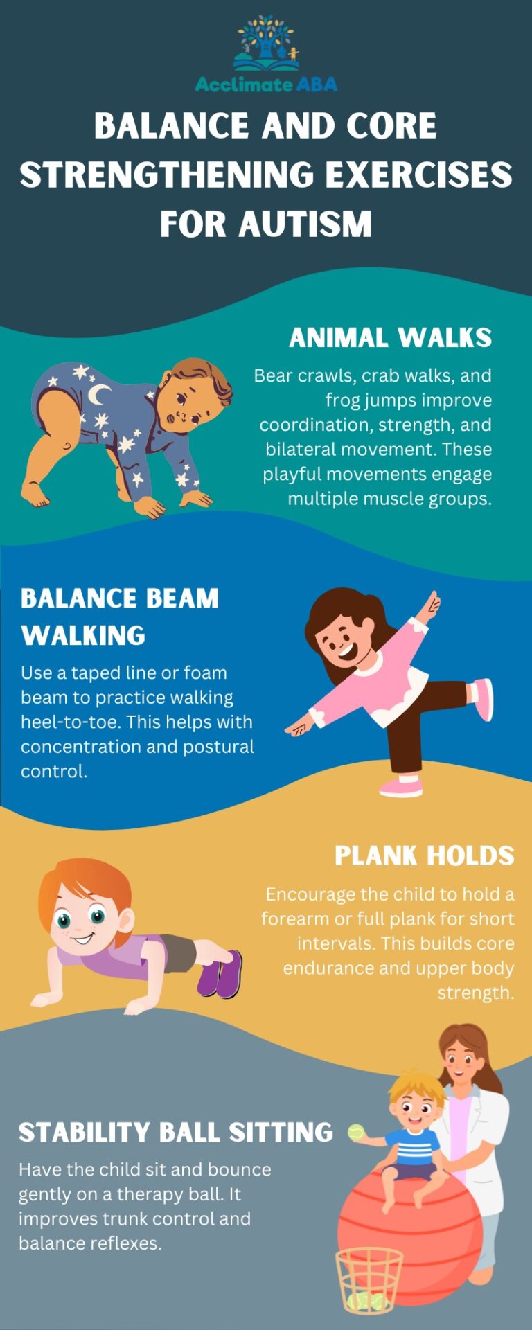 Top Physical Therapy Exercises for Autism | Acclimate ABA